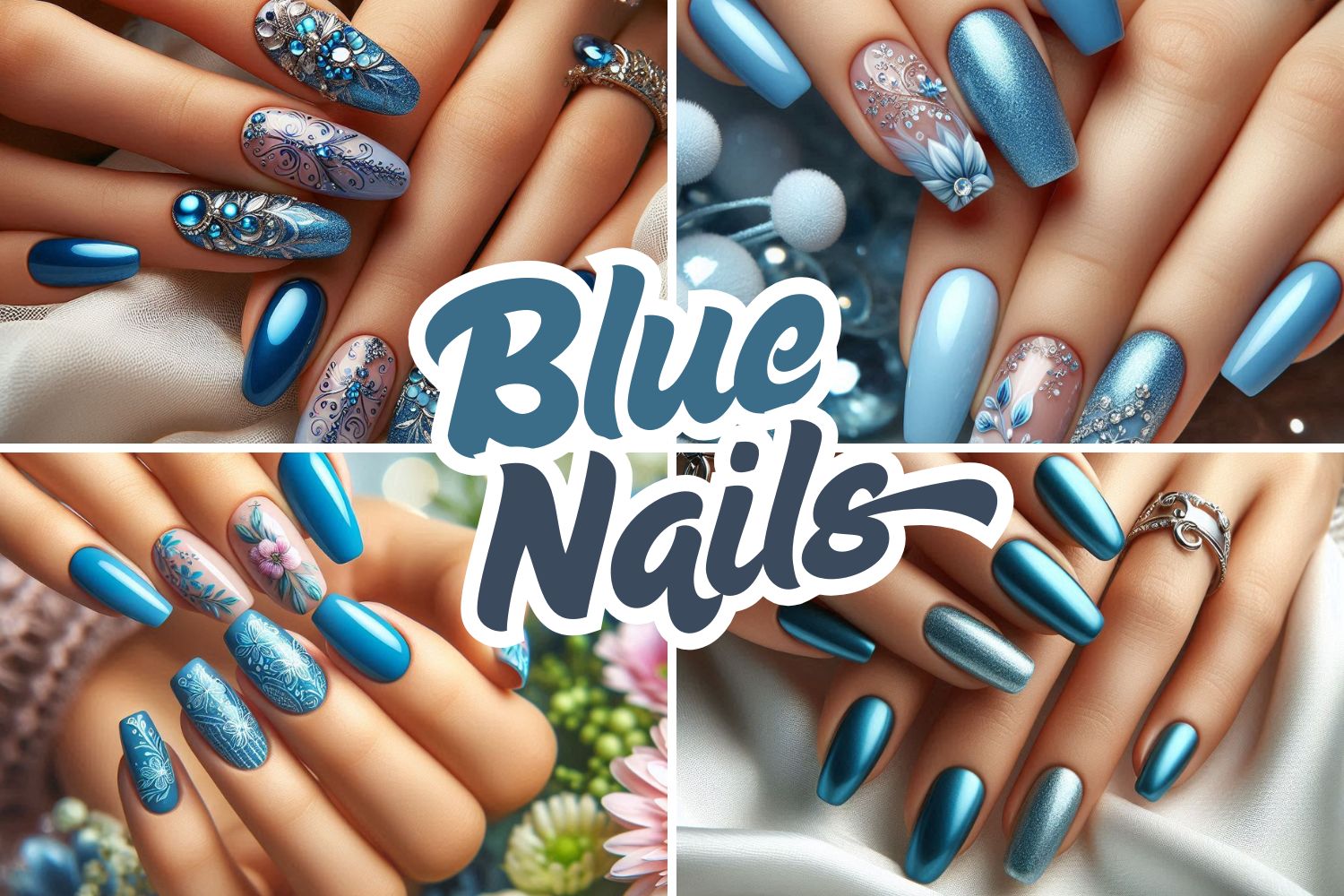 Feeling Blue? These Blue Nail Designs Will Brighten Your Spring ...